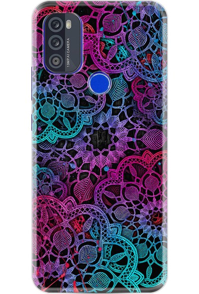 Reeder P13 Blue Max 2021 Kılıf Silikon Desen Özel Seri Colurful Mandala 1667