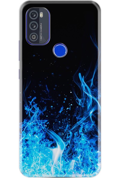 Reeder P13 Blue Max 2021 Kılıf Silikon Desen Özel Seri Blue Fire 1678 Reeder P13 Blue Max 2021 Kılıf Silikon Desen Özel Seri Blue Fire 1678