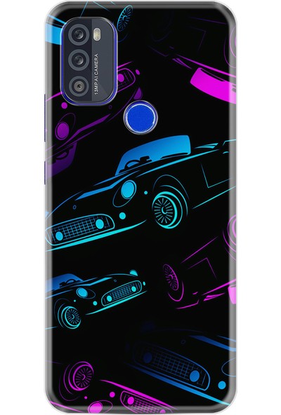 Reeder P13 Blue Max 2021 Kılıf Silikon Desen Özel Seri Cars Neon 1618