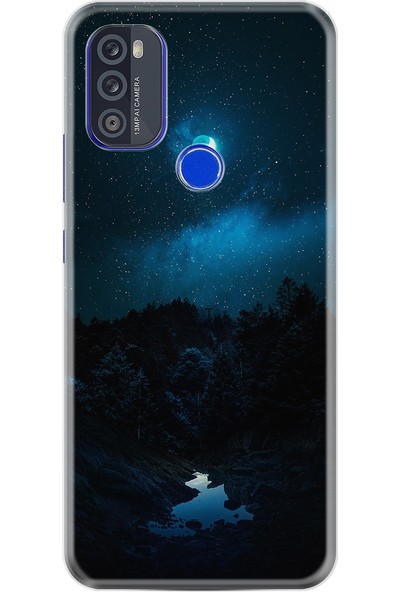 Reeder P13 Blue Max 2021 Kılıf Silikon Desen Özel Seri Gece 1633