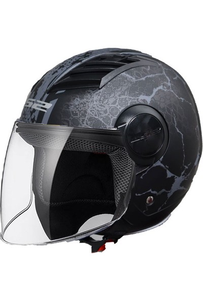 Ls2 Aırflow Snake Mat Siyah-Tıtanıum Kask Ls2 Aırflow Snake Mat Siyah-Tıtanıum Kask