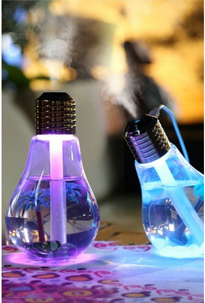 Arya LED Işıklı Ampül Hava Nemlendirici Buhar Makinası