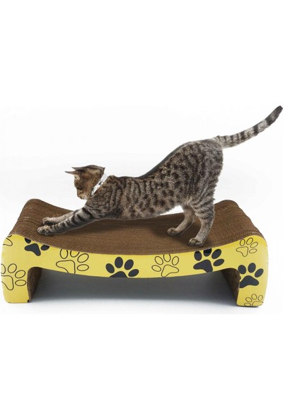Kidspartim Ondüle Karton Kedi Tırmalama Tahtası 51 x 15,5 x 20 cm
