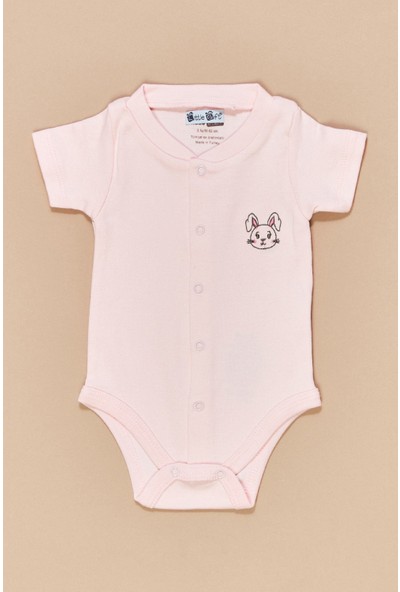 FullaModa Çocuk Tavşan Baskılı Çıtçıtlı Body FullaModa Çocuk Tavşan Baskılı Çıtçıtlı Body