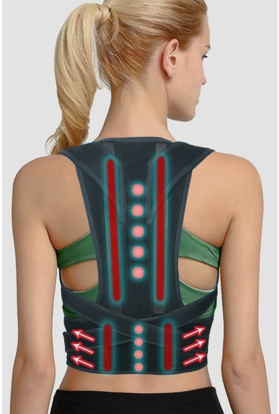 Ankaflex Dik Durus Korsesi Dik Durmaya Yardımcı Ortopedik Korse Balenli Manyetik Korse