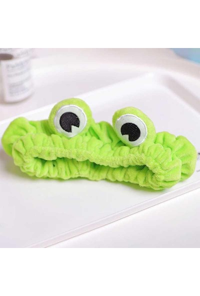 Hd Marketim 1 Adet Sevimli Kurbağa Göz Saç Çember ve Kafa Bandı Bandana Kadın Kızlar Elastik Peluş