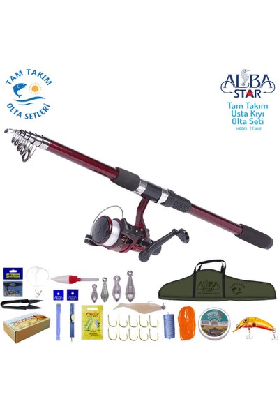 Albastar Tam Takım Usta Kıyı Olta Seti TTS012 Albastar Tam Takım Usta Kıyı Olta Seti TTS012
