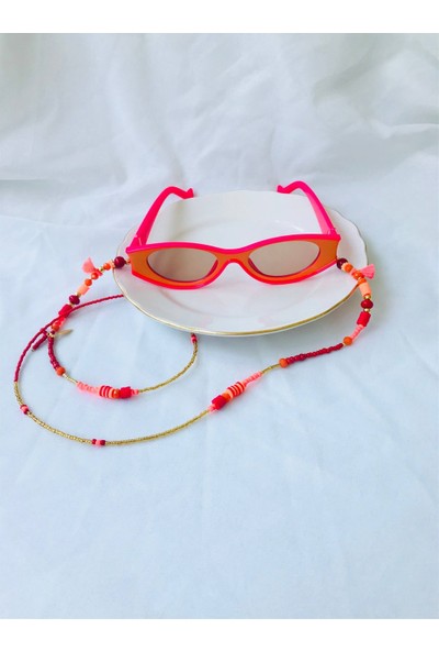 Retrobird Gözlük Zinciri Pembe