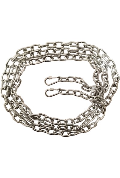 Aliden Köpek Bağlama Zinciri 7 mm 7 Metre + 2 Vidalı Karabina (80 Kg.)