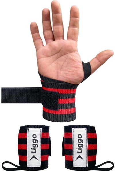 Liggo 2li Bilek Bandajlı Fitness Ağırlık Destek Bilekliği
