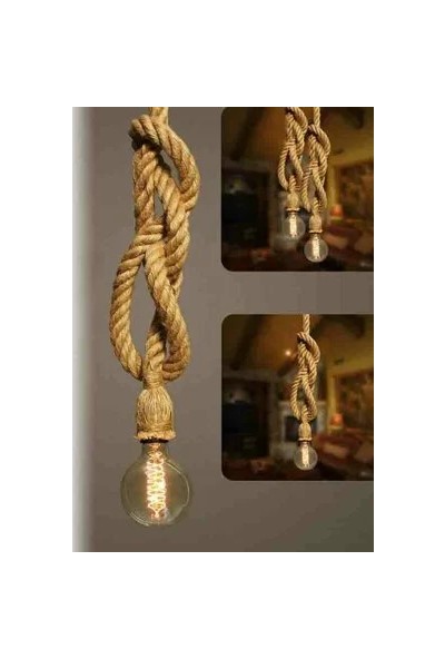 Ahşap Sepeti Rustik Jüt Halatlı Sarkıt Avize Retro 150 cm 18MM+DUY Sarkıt Avize 1 Adet Ahşap Sepeti Rustik Jüt Halatlı Sarkıt Avize Retro 150 cm 18MM+DUY Sarkıt Avize 1 Adet
