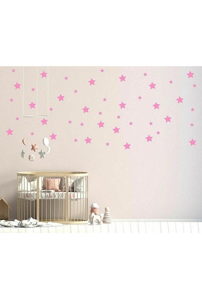 Hediye Postası Yıldız Duvar Sticker Bebek ve Çocuk Odası Dekoratif Duvar Çıkartma 3-4-5 cm 120 Adet Pembe Hediye Postası Yıldız Duvar Sticker Bebek ve Çocuk Odası Dekoratif Duvar Çıkartma 3-4-5 cm 120 Adet Pembe