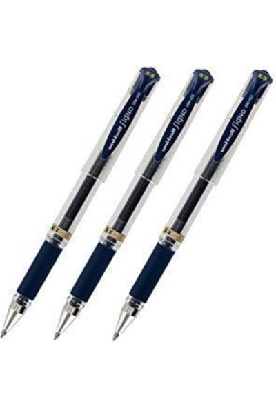 Uni-Ball UM-153 Lacivert 1 mm Imza Kalemi (Mavi-Siyah) 3 Adet Uni-Ball UM-153 Lacivert 1 mm Imza Kalemi (Mavi-Siyah) 3 Adet