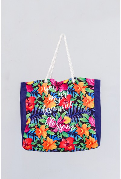 Swawe Plaj Çantası Desenli