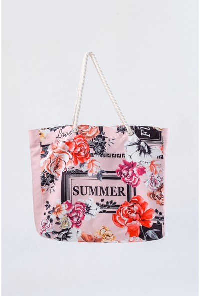 Swawe Plaj Çantası Desenli