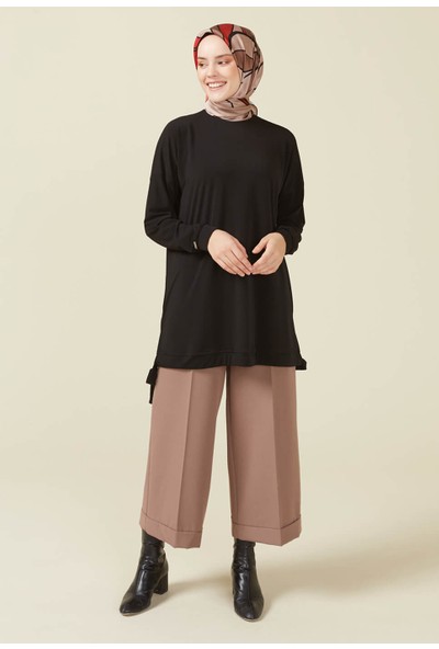 SETRMS Vizon Beli Lastikli Bol Paça Pantolon 2216051