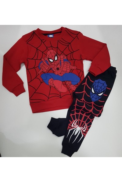 Uğur Bebe Erkek Çocuk Kırmızı Renk %100 Pamuk Örümcek Adam Desenli Pijama Takımı Uğur Bebe Erkek Çocuk Kırmızı Renk %100 Pamuk Örümcek Adam Desenli Pijama Takımı