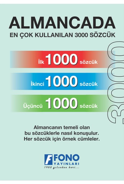 Fono Yayınları Almanca İlk 3000 Sözcük Fono Yayınları Almanca İlk 3000 Sözcük