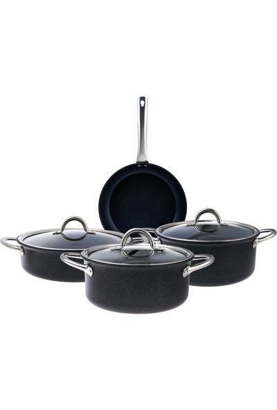 Karaca Bio Diamond Master 7 Parça Indüksiyon Tabanlı Tencere Seti Karaca Bio Diamond Master 7 Parça Indüksiyon Tabanlı Tencere Seti