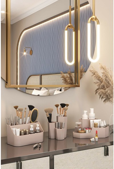 Apexel Makyaj Organizer Düzenleyici Fırçalık 3lü Set