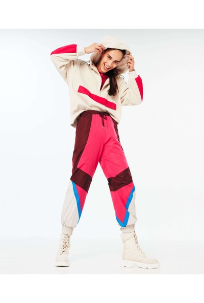 Twist Teknik Kumaş Jogger Pantolon