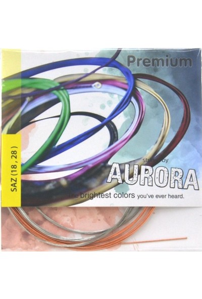 Aurora Premium Saz (18,28) Kısa Sap Bağlama Teli Aurora Premium Saz (18,28) Kısa Sap Bağlama Teli