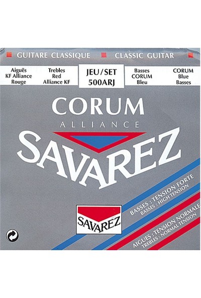 Savarez 500ARJ Alliance Hard Tension Classic Rouge Blue Klasik Gitar Teli Savarez 500ARJ Alliance Hard Tension Classic Rouge Blue Klasik Gitar Teli