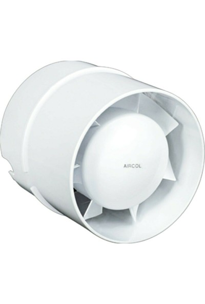 Aircol Sessiz Kanal Tipi Fan Plastik Banyo Tuvalet Baca Aspiratörü 100 M³/h 100 Lük AIRCOL-100KT
