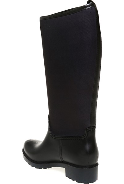 T-Box Siyah Kadın Yağmur Çizmesi