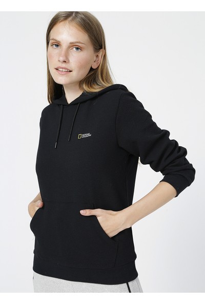 National Geographic W-Oscar Kapüşonlu Uzun Kollu Cepli Siyah Kadın Sweatshirt National Geographic W-Oscar Kapüşonlu Uzun Kollu Cepli Siyah Kadın Sweatshirt
