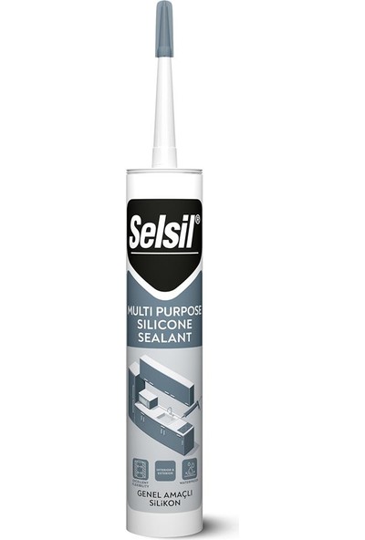 Selsil Beyaz Silikon 280 gr (Selsil) Selsil Beyaz Silikon 280 gr (Selsil)