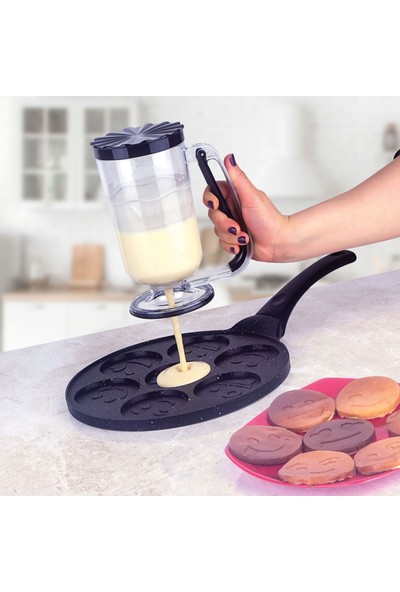 Timex Hanımeli Pancake Hamur Porsiyonlayıcı Hamur Dağıtıcı Pancake Krep Muffin Kolay Akıtma Kabı Porsiyonlayıcı 1lt (Siyah) Timex Hanımeli Pancake Hamur Porsiyonlayıcı Hamur Dağıtıcı Pancake Krep Muffin Kolay Akıtma Kabı Porsiyonlayıcı 1lt (Siyah)