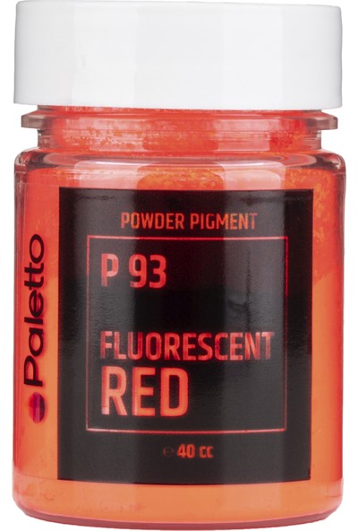 Paletto P93 Florasan Kırmızı Toz Pigment Epoksi Boya 40CC Paletto P93 Florasan Kırmızı Toz Pigment Epoksi Boya 40CC