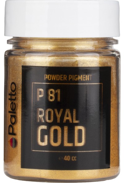 Paletto P81 Royal Altın Metalik Toz Pigment Epoksi Boya 40CC Paletto P81 Royal Altın Metalik Toz Pigment Epoksi Boya 40CC
