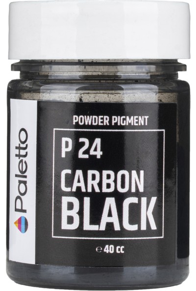 Paletto P24 Karbon Siyah Toz Pigment Epoksi Boya 40CC Paletto P24 Karbon Siyah Toz Pigment Epoksi Boya 40CC