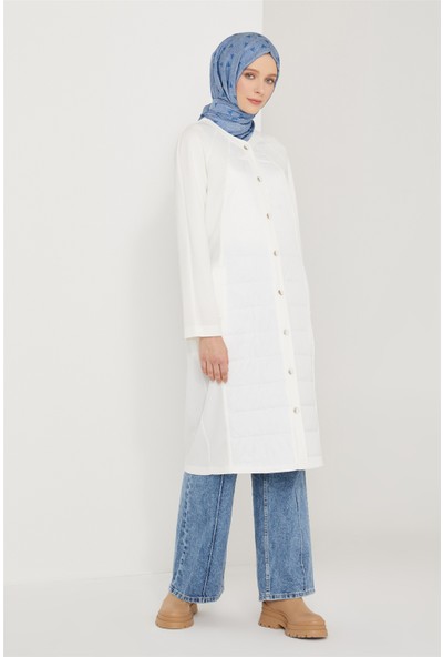 Armine Kapitoneli Hırka 21K5500 Ekru