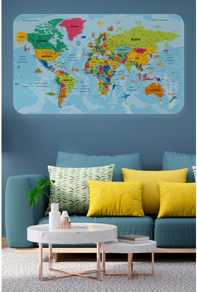 Harita Sepeti Türkçe Eğitici Ülke ve Başkent Okyanus Detaylı Atlası Dekoratif Dünya Haritası Duvar Sticker Harita Sepeti Türkçe Eğitici Ülke ve Başkent Okyanus Detaylı Atlası Dekoratif Dünya Haritası Duvar Sticker