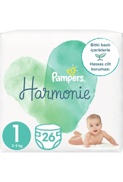 Prima Pampers Harmonie Bebek Bezi 1 Beden 26’lı