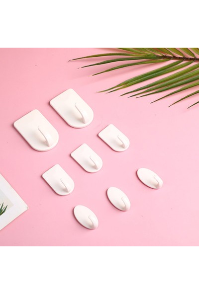 Yoyoso 8li Yapışkanlı Kanca Seti Beyaz Yoyoso 8li Yapışkanlı Kanca Seti Beyaz