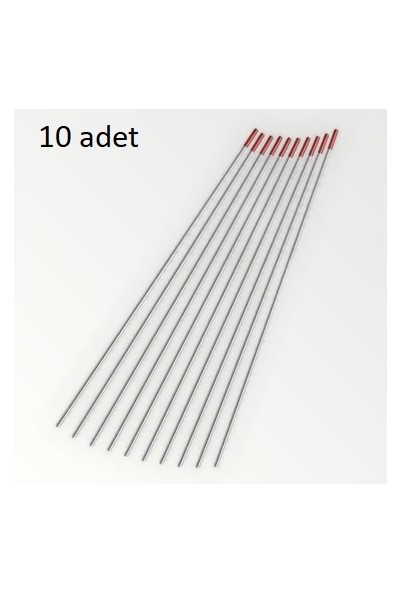 Trafimet Tungsten Elektrod WT20 Kırmızı 2.40 x 175 mm