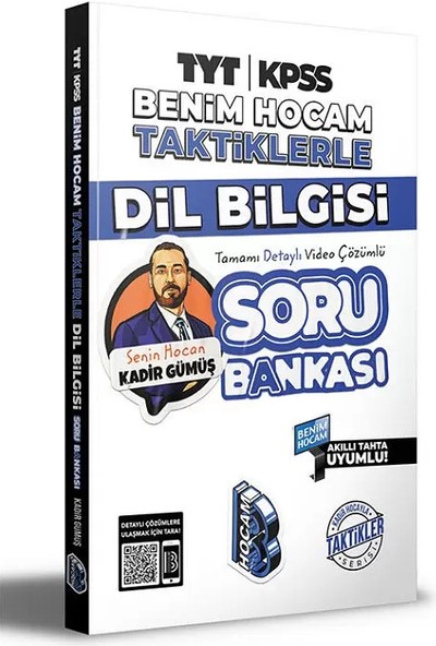 Benim Hocam Yayınları TYT 2022 - AYT - KPSS Taktiklerle Dil Bilgisi Soru Bankası Benim Hocam Yayınları TYT 2022 - AYT - KPSS Taktiklerle Dil Bilgisi Soru Bankası