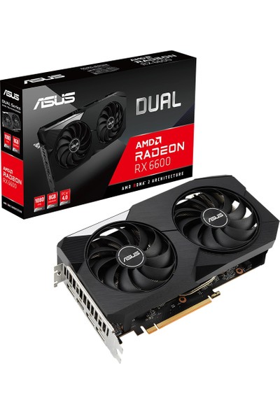 Asus Radeon Dual RX6600 8g 8gb 128BIT Gddr6 (Hdmı) Pcı-Express 4.0 Ekran Kartı Asus Radeon Dual RX6600 8g 8gb 128BIT Gddr6 (Hdmı) Pcı-Express 4.0 Ekran Kartı