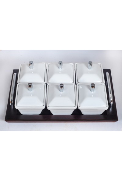 Lady's Kitchen Kulplu Kapaklı 13 Parça Kahvaltılık Takımı