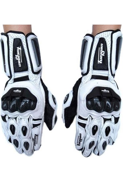 Just For U Hakiki Deri Motosiklet Eldiveni (Yurt Dışından)