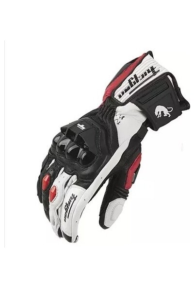 Just For U Hakiki Deri Motosiklet Eldiveni (Yurt Dışından)