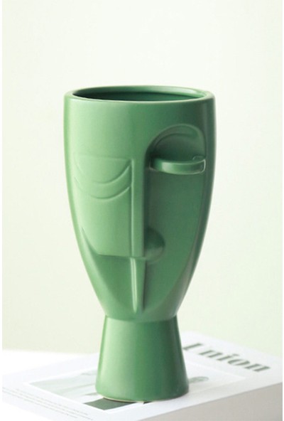 Arma House Lüx Modern Art Nordic Yeşil Yüzlü Vazo Biblo Arma House Lüx Modern Art Nordic Yeşil Yüzlü Vazo Biblo