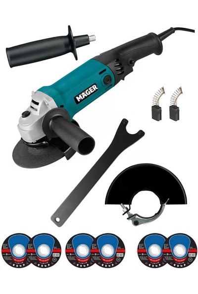 Mager MGR10125TS 6 Kademe Devir Ayarlı 11000 Rpm Taşlama Makinası 6 Adet Inoks Mager MGR10125TS 6 Kademe Devir Ayarlı 11000 Rpm Taşlama Makinası 6 Adet Inoks