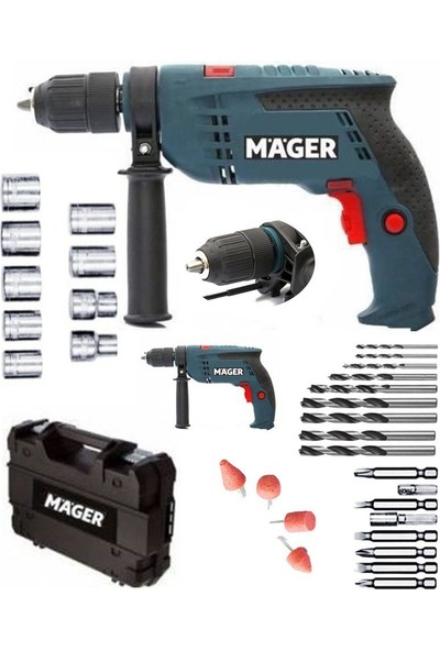 Mager Gemany Thecnology 3000 Wat Darbeli 30 Parça Usta Seti Hediyeli Çantalı Matkap Mager Gemany Thecnology 3000 Wat Darbeli 30 Parça Usta Seti Hediyeli Çantalı Matkap