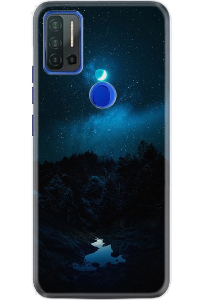 Reeder P13 Blue Max Pro Kılıf Silikon Desen Özel Seri Gece 1633