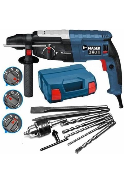 Mager Elektrikli 28 mm 2200 W Profesyonel Kırıcı Delici Matkap Mager Elektrikli 28 mm 2200 W Profesyonel Kırıcı Delici Matkap